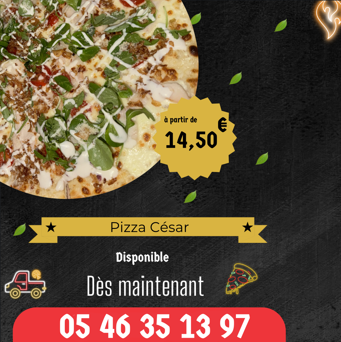 Pizza César - Chez Lulu Pizza – L'atelier Pizzas